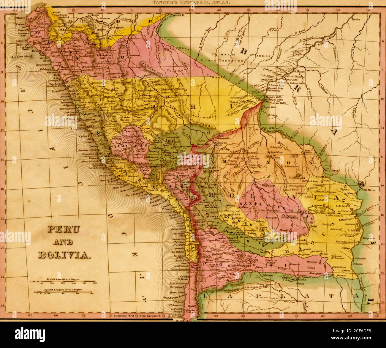 Peru maps hi-res stock photography and images - Alamy