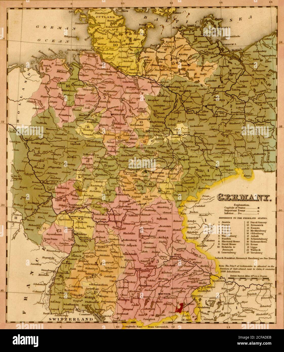 Germany maps hi-res stock photography and images - Alamy