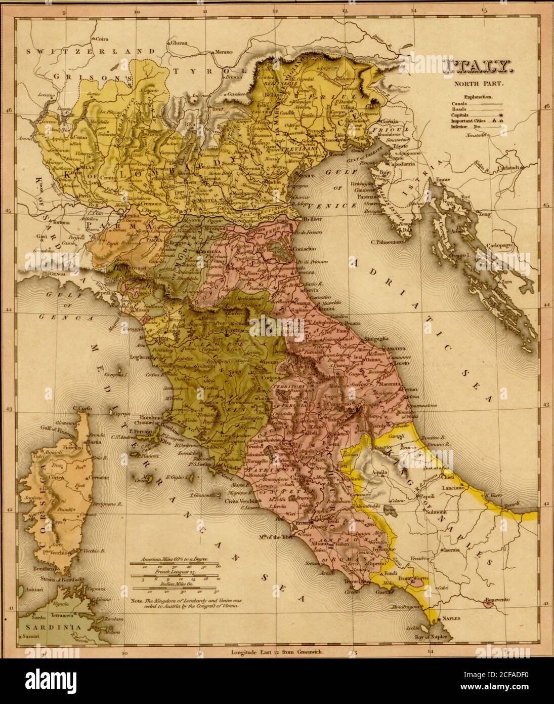 Maps of italy hi-res stock photography and images - Alamy