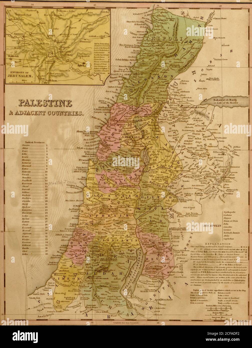 Maps of palestine hi-res stock photography and images - Alamy