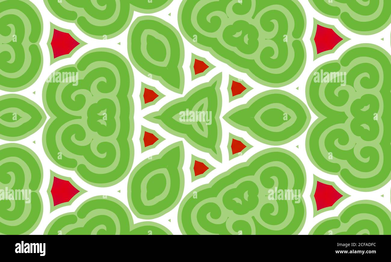 Interesting vibrant illustration in green color for cool background or ...
