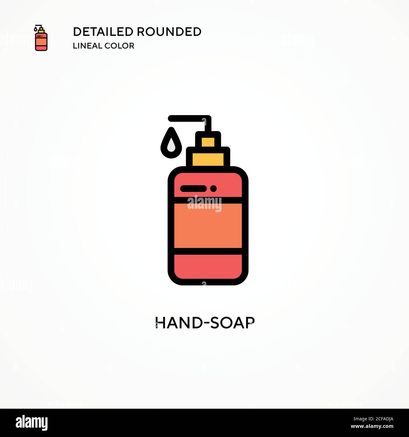 Hand-soap vector icon. Modern vector illustration concepts. Easy to ...