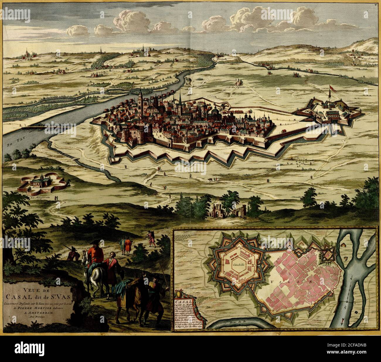 Po River On World Map