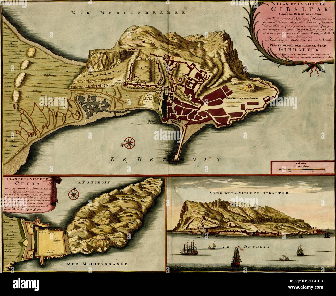 Maps of gibraltar hi-res stock photography and images - Alamy