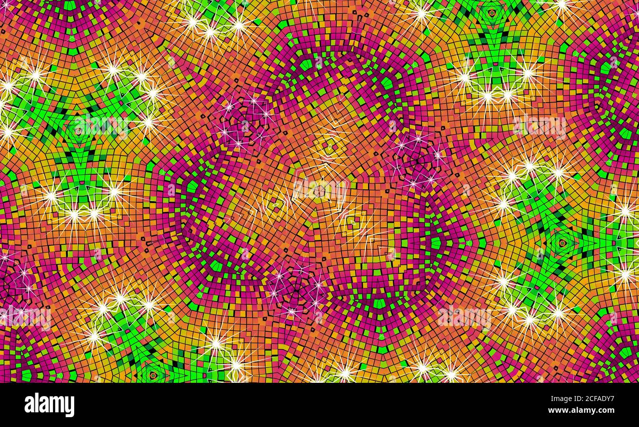 Interesting colorful vibrant illustration for cool background or ...