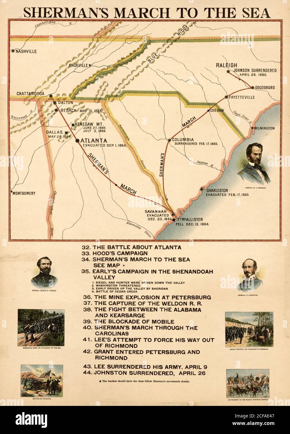 Shermans march to the sea hi-res stock photography and images - Alamy