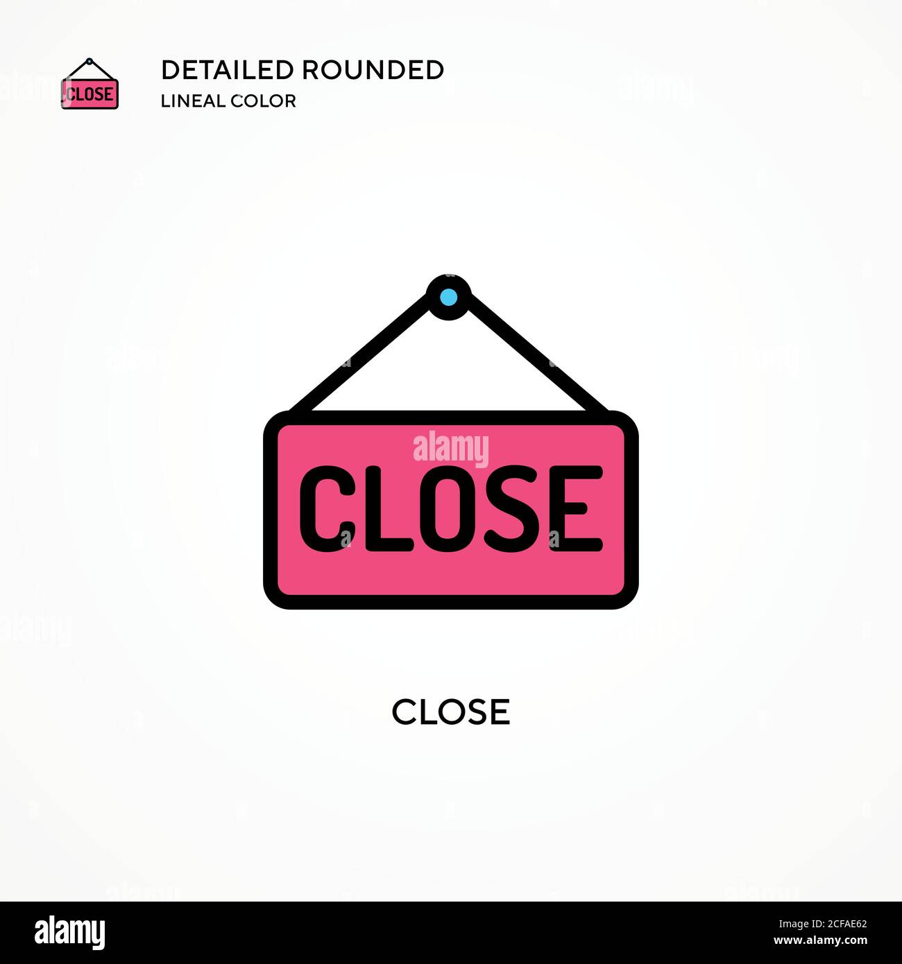 Close vector icon. Modern vector illustration concepts. Easy to edit ...