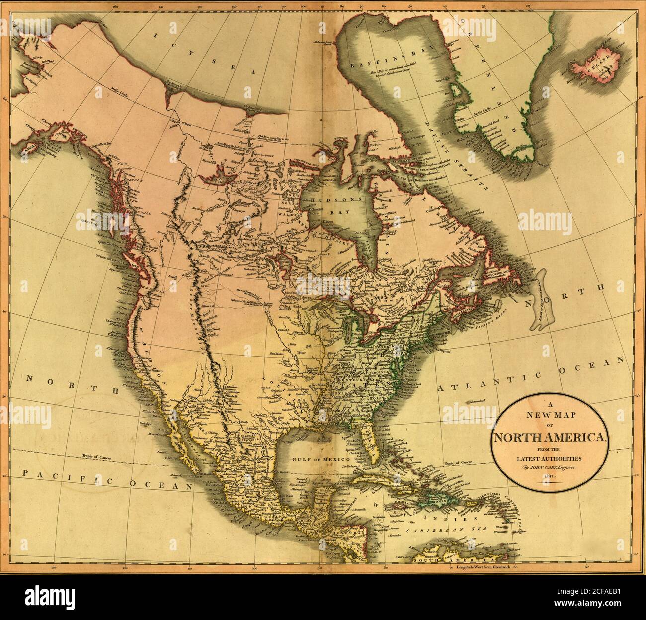 North america maps hi-res stock photography and images - Alamy