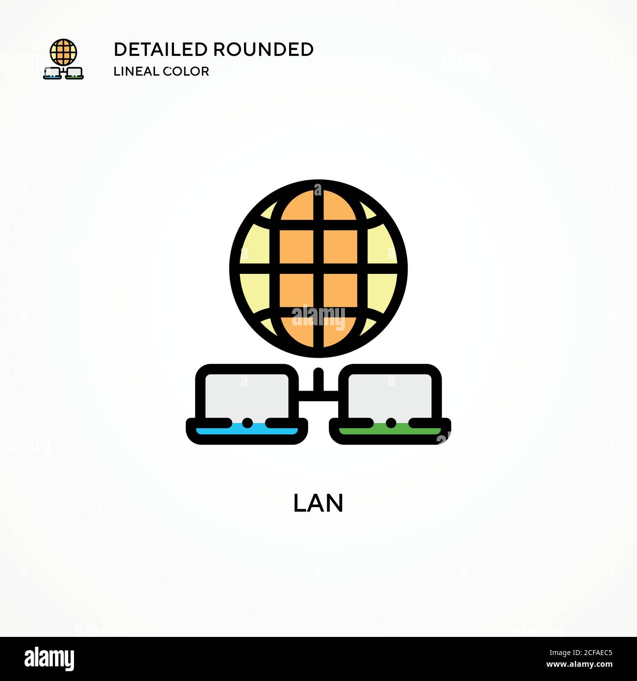 Lan vector icon. Modern vector illustration concepts. Easy to edit and ...