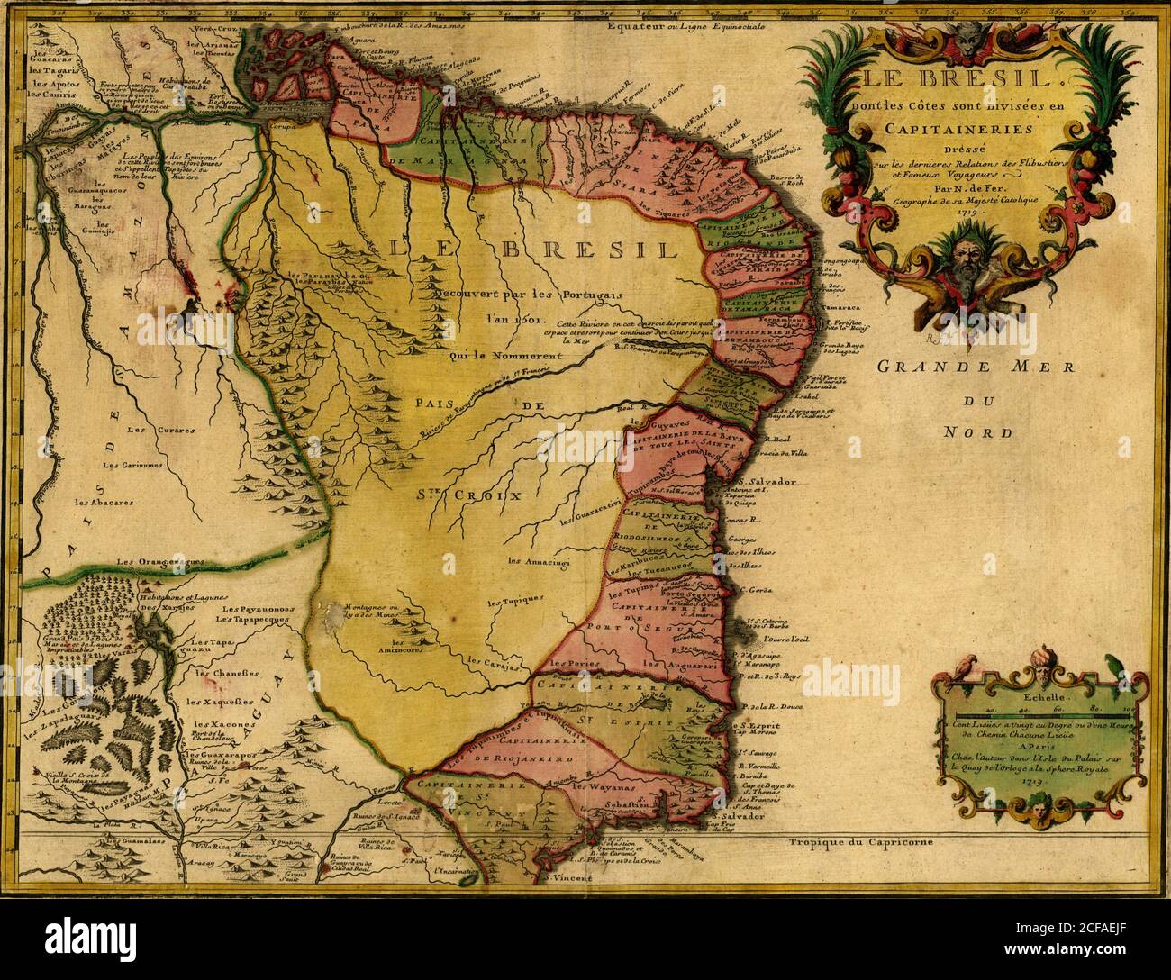 Brazil maps hi-res stock photography and images - Alamy