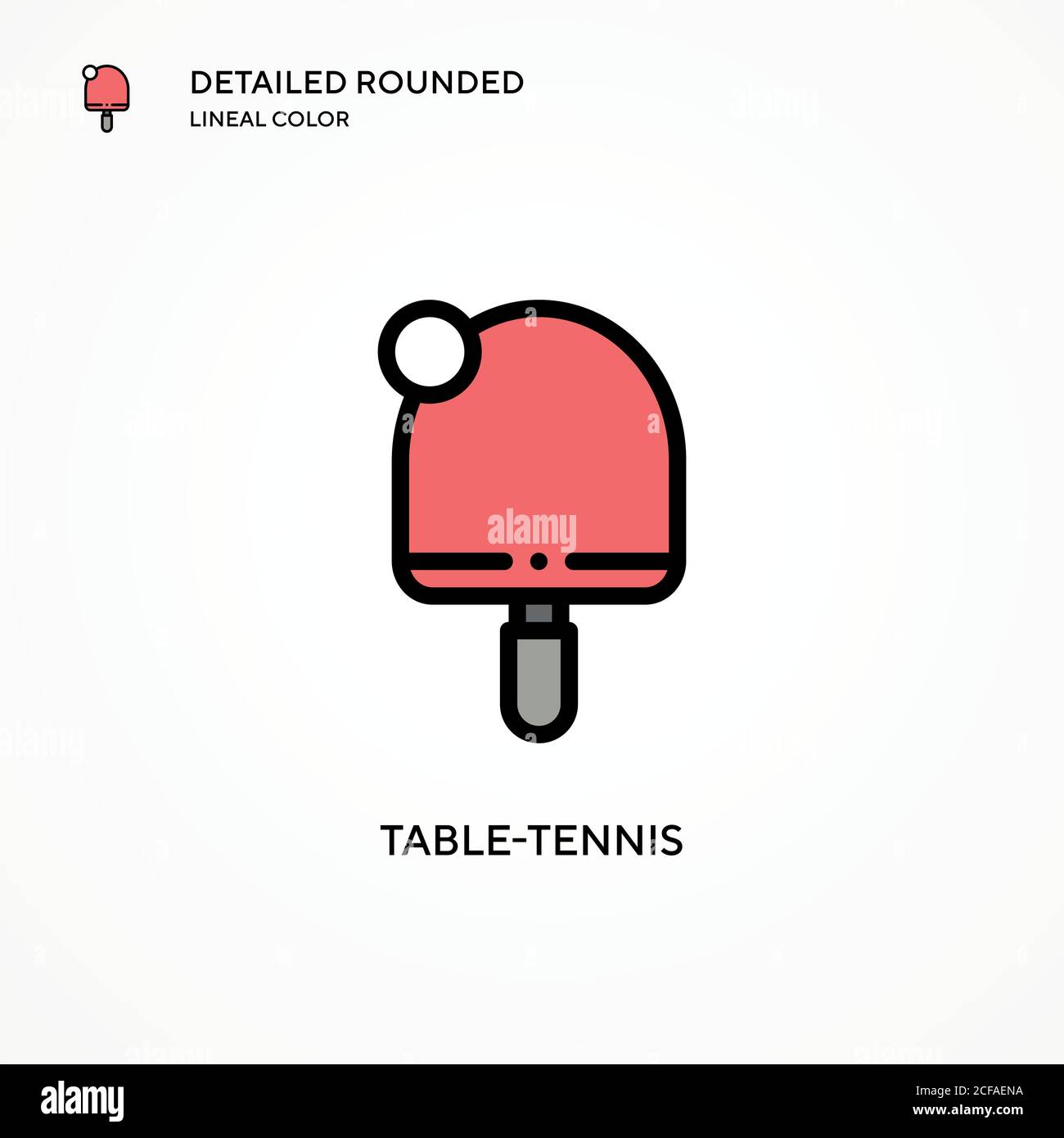 Table-tennis vector icon. Modern vector illustration concepts. Easy to ...