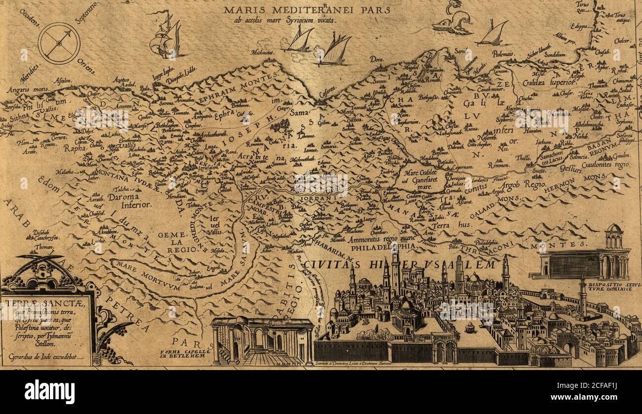 Jerusalem maps hi-res stock photography and images - Alamy