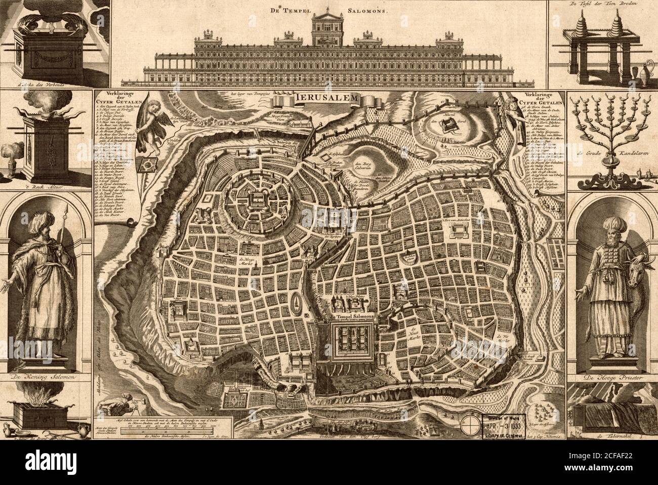 Jerusalem & Solomon's Temple Stock Photo - Alamy