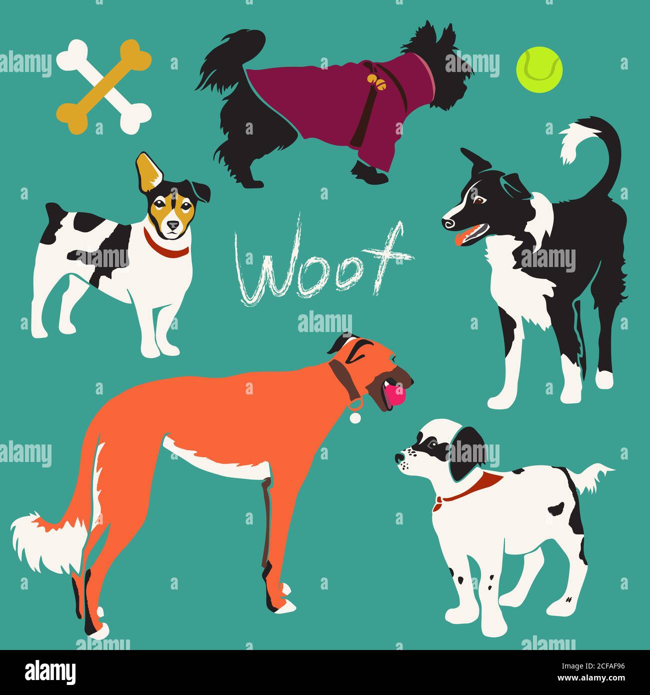 Set of dogs . Vector Stock Vector Image & Art - Alamy