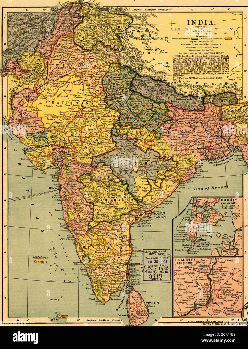 India - 1903 Stock Photo - Alamy