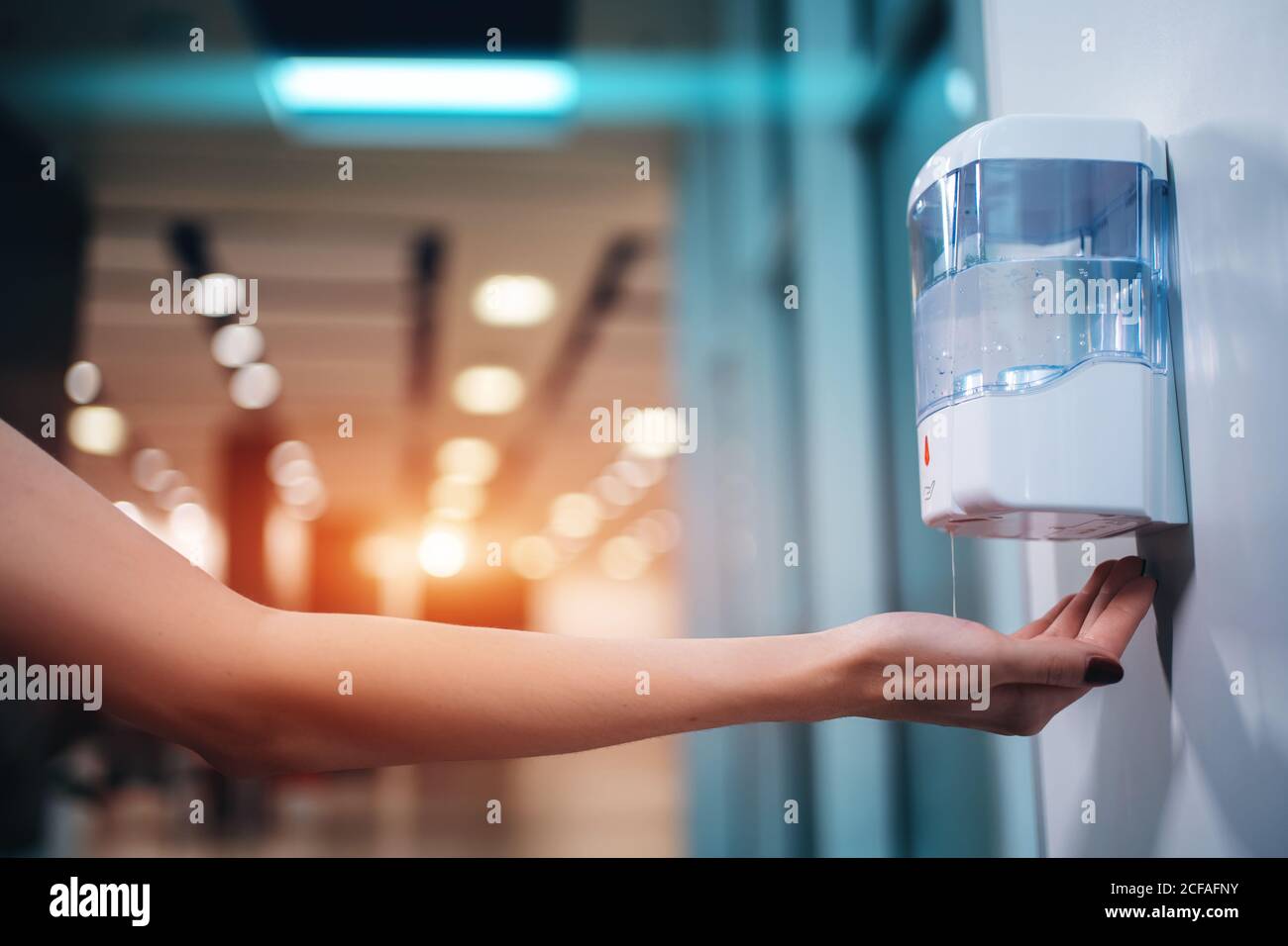 Automatic hand wash hi-res stock photography and images - Alamy