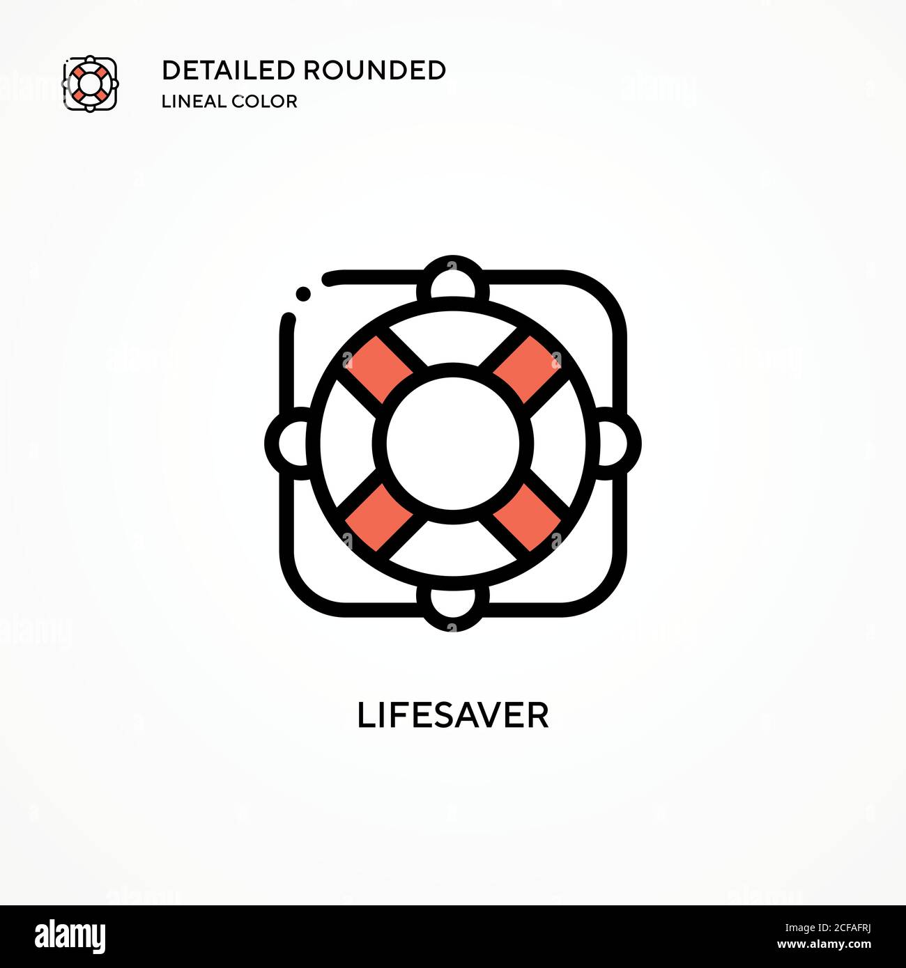 Lifesaver vector icon. Modern vector illustration concepts. Easy to edit and customize Stock ...