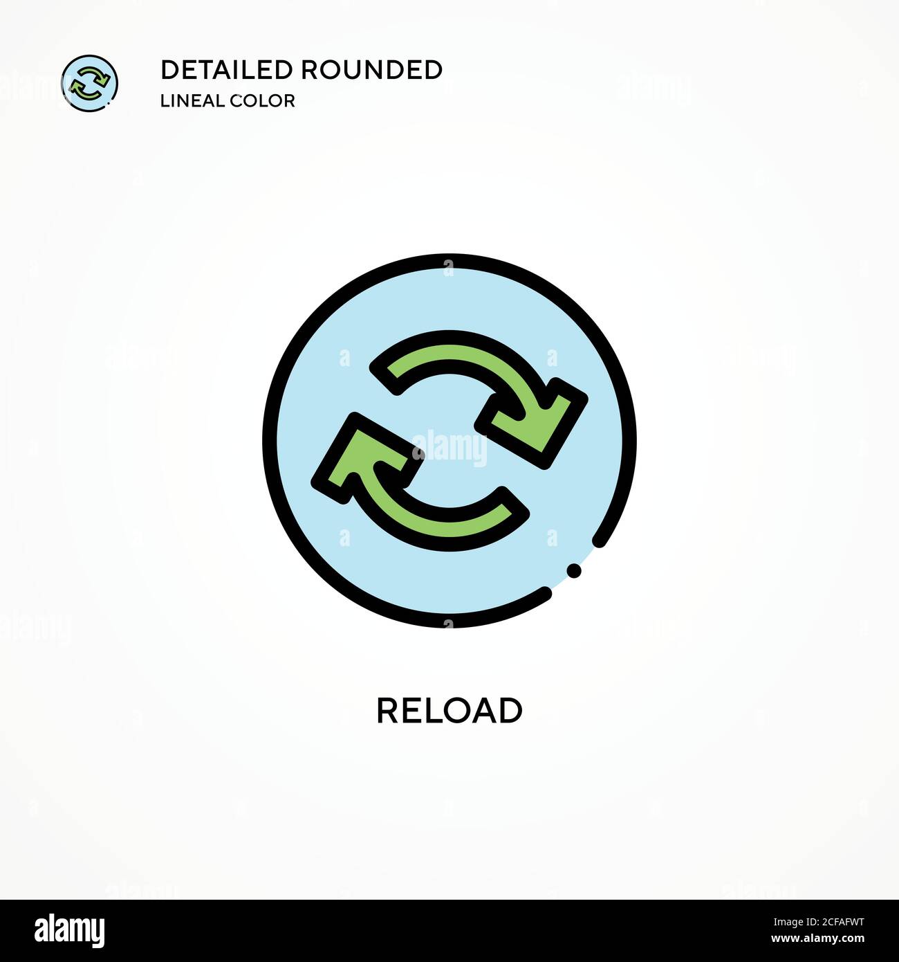 Reload vector icon. Modern vector illustration concepts. Easy to edit ...