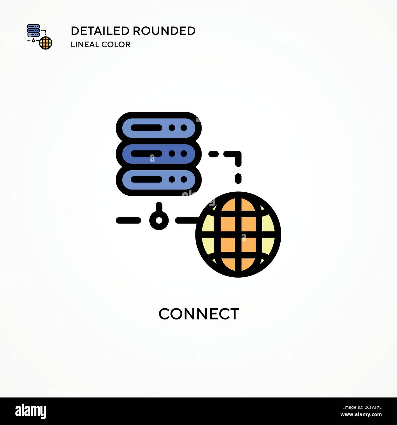 Connect vector icon. Modern vector illustration concepts. Easy to edit ...