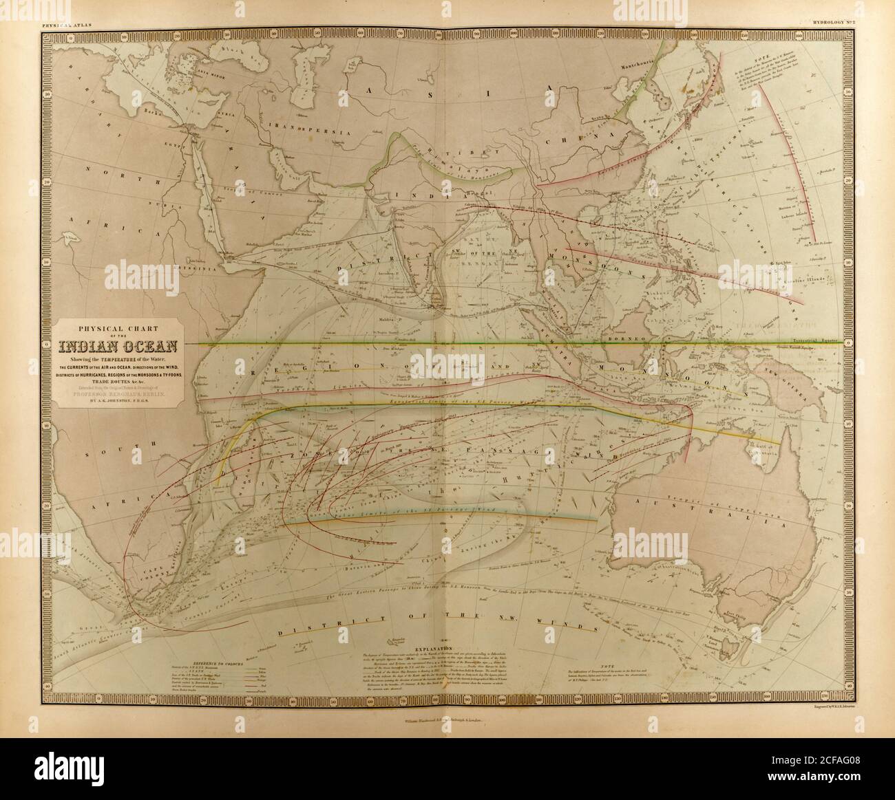 Indian ocean maps cartography geography indian hi-res stock photography ...