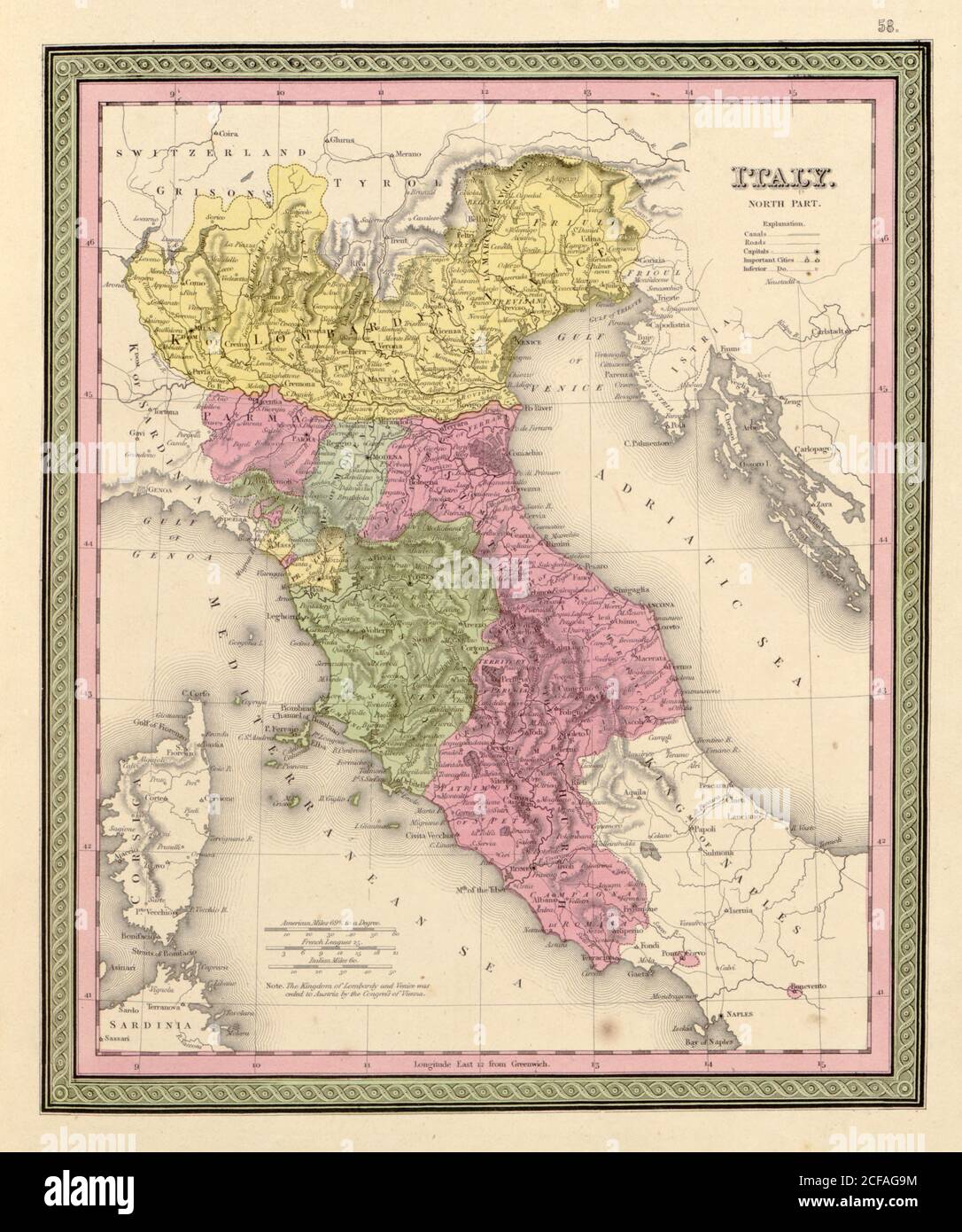 Italy cartographic hi-res stock photography and images - Alamy
