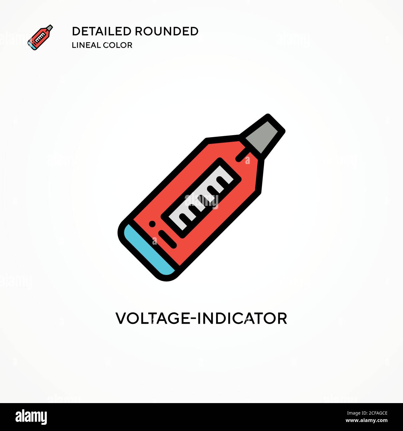 Voltage-indicator vector icon. Modern vector illustration concepts ...
