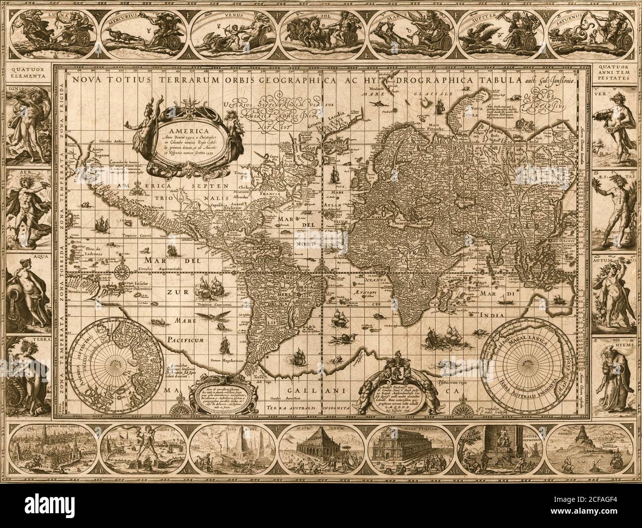 World Map - 1606 Stock Photo - Alamy