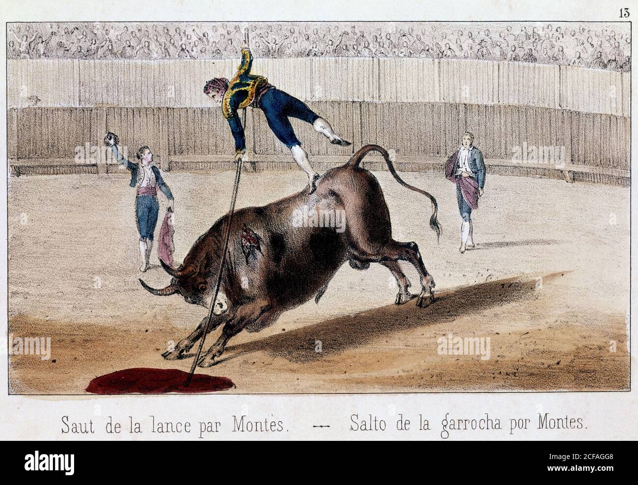 LITOGRAFIA-TAUROMAQUIA-SALTO DE LA GARROCHA. Location: MUSEO DE ...