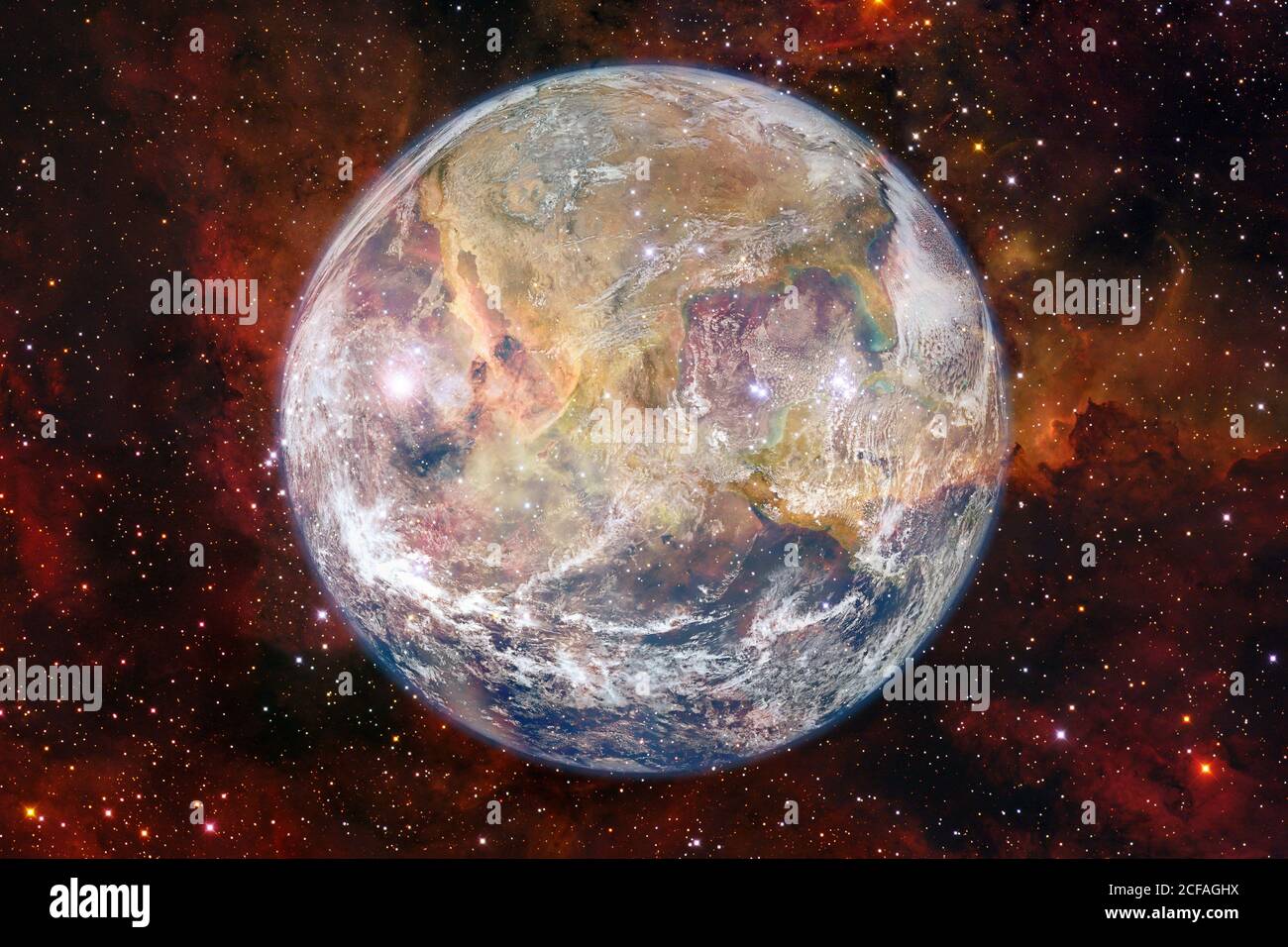 Planet Earth. Science fiction wallpaper. Elements of this image ...