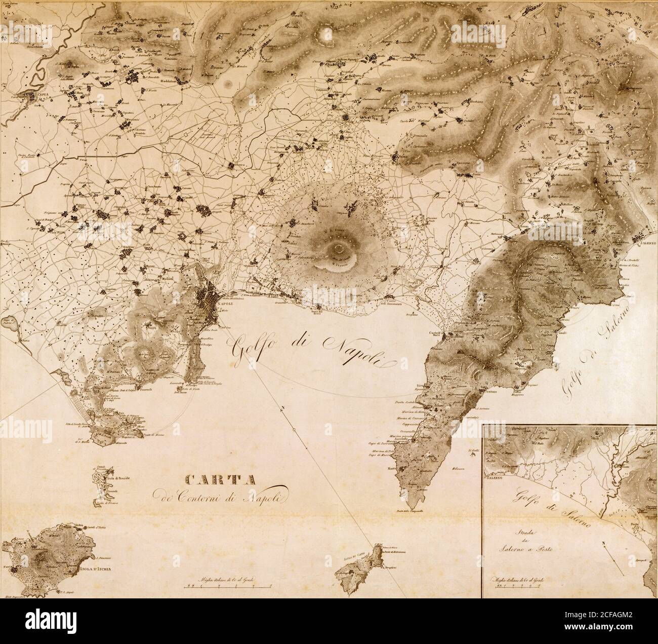 Maps of bay of naples hi-res stock photography and images - Alamy