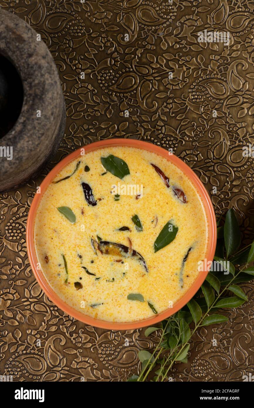 The Kerala Yoghurt curry, Moru curry Stock Photo - Alamy