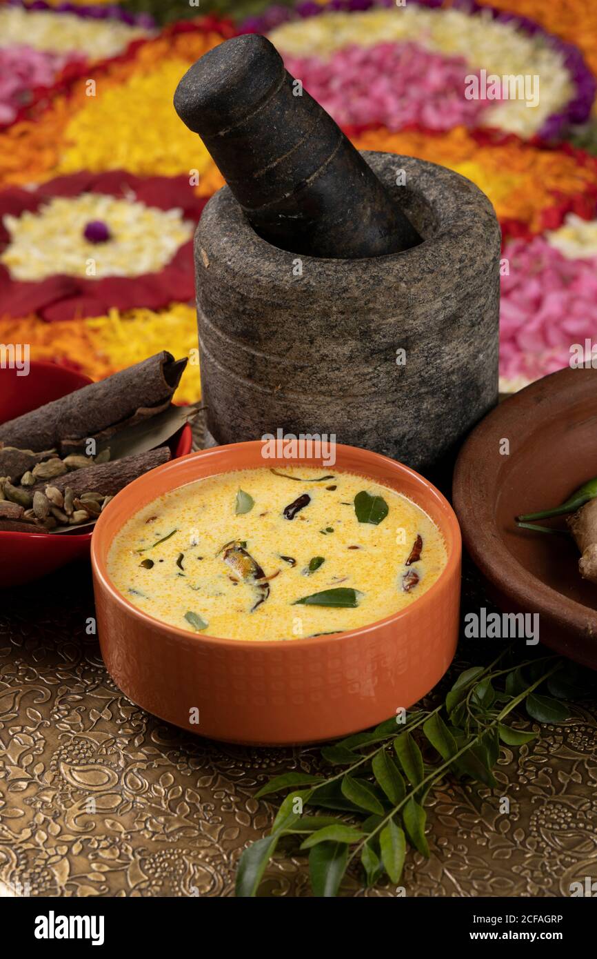 The Kerala Yoghurt curry, Moru curry Stock Photo - Alamy