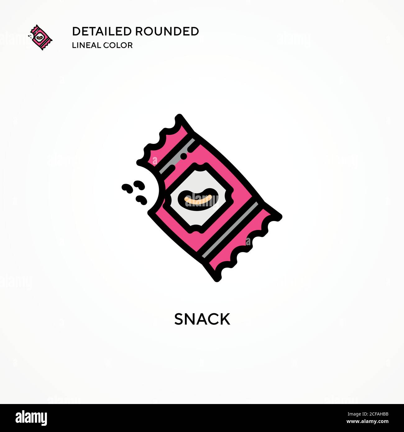 Snack vector icon. Modern vector illustration concepts. Easy to edit ...