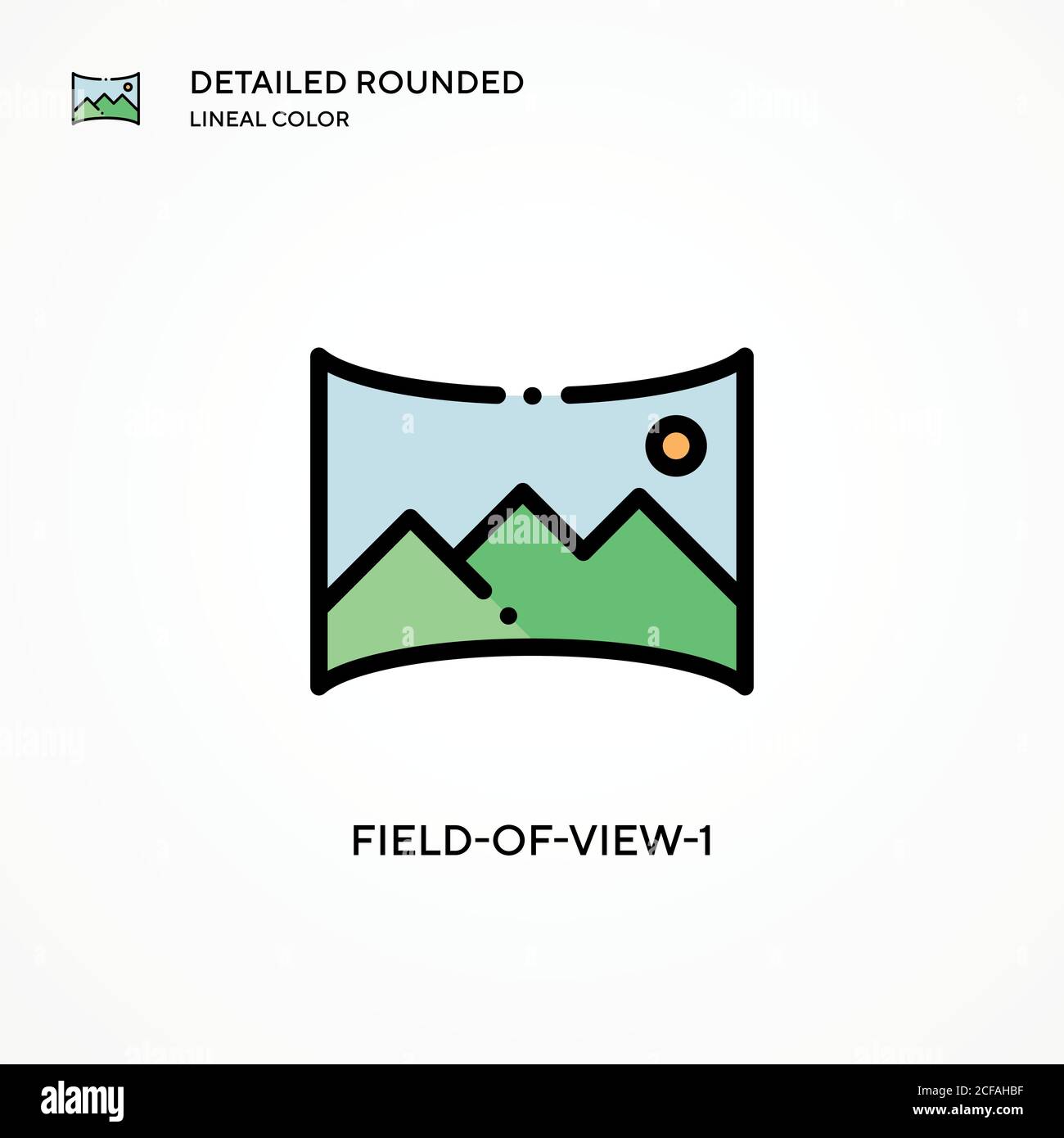 Field-of-view-1 vector icon. Modern vector illustration concepts. Easy ...