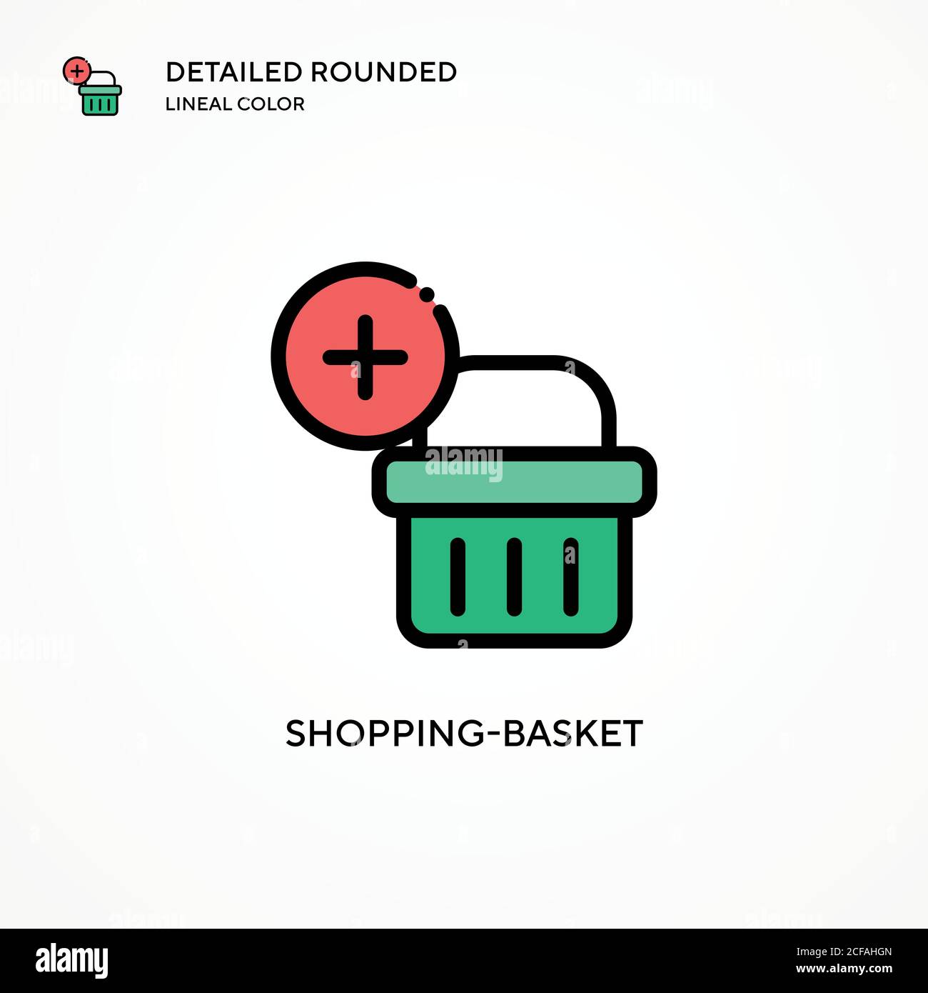 Shopping-basket vector icon. Modern vector illustration concepts. Easy ...