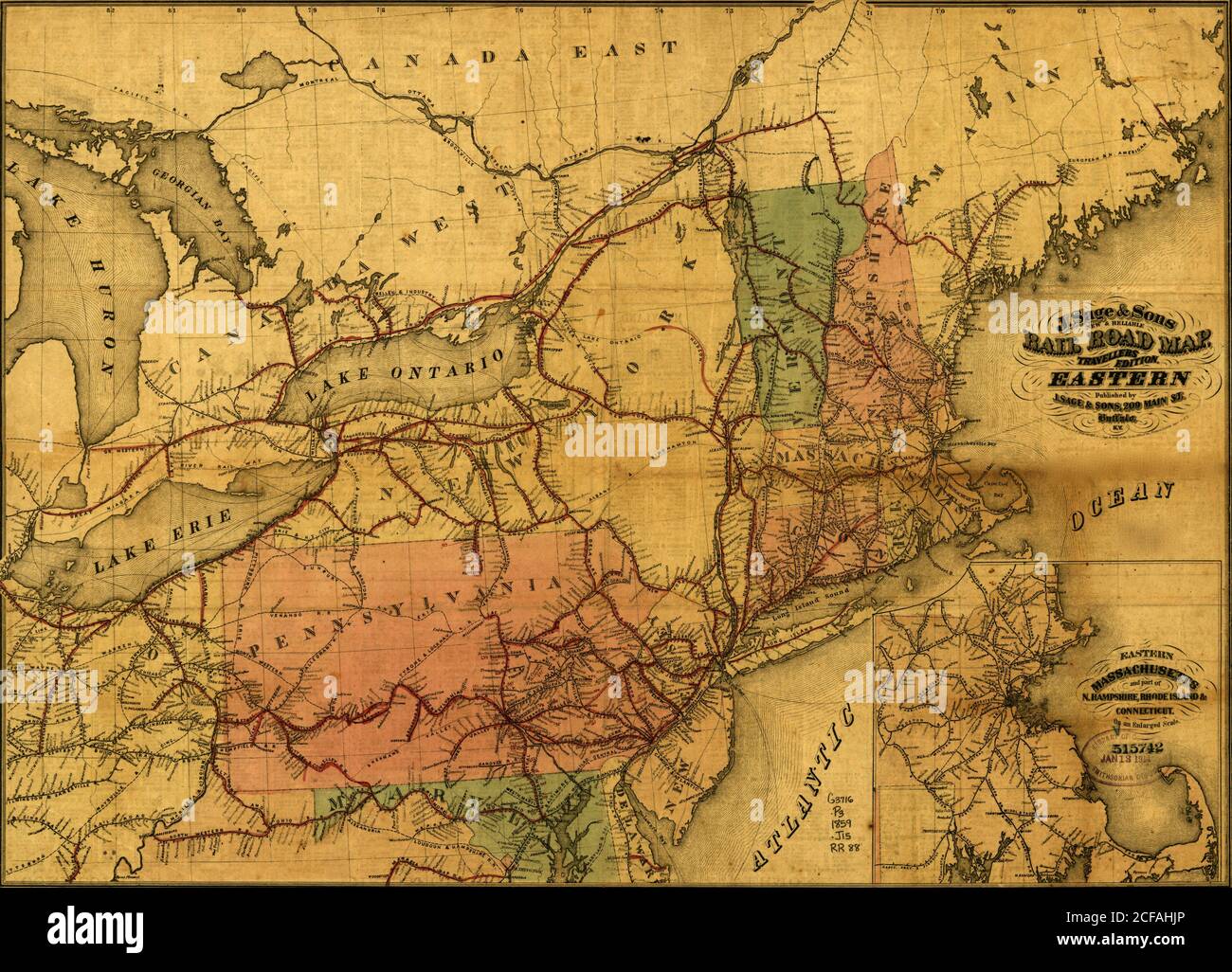 Eastern Railroad - 1859 Stock Photo - Alamy