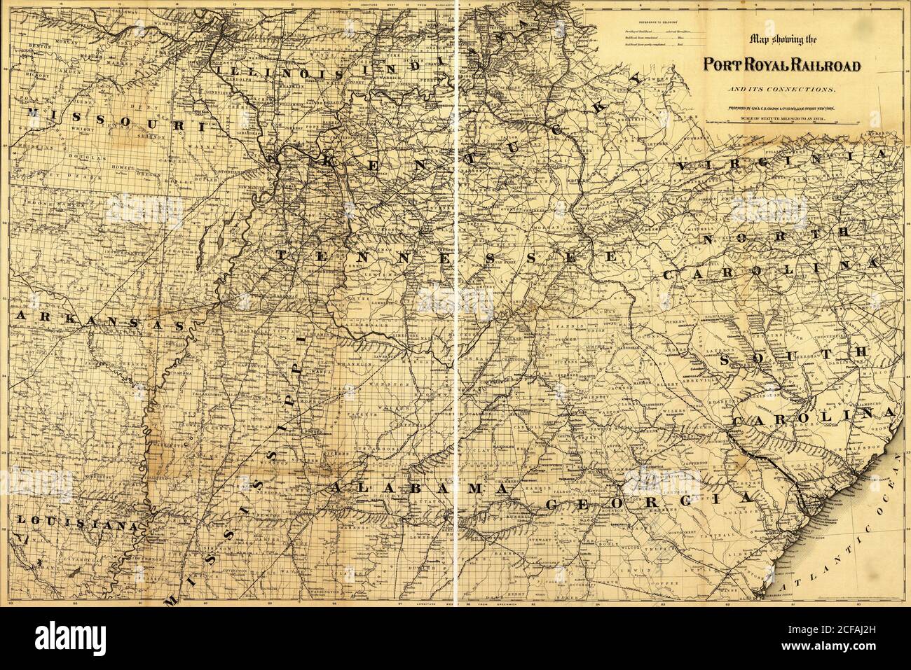 Port Royal Railroad - 1870 Stock Photo - Alamy