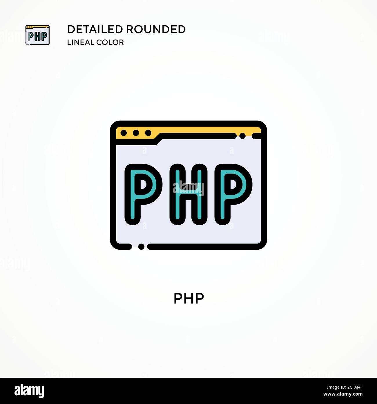 Php vector icon. Modern vector illustration concepts. Easy to edit and ...