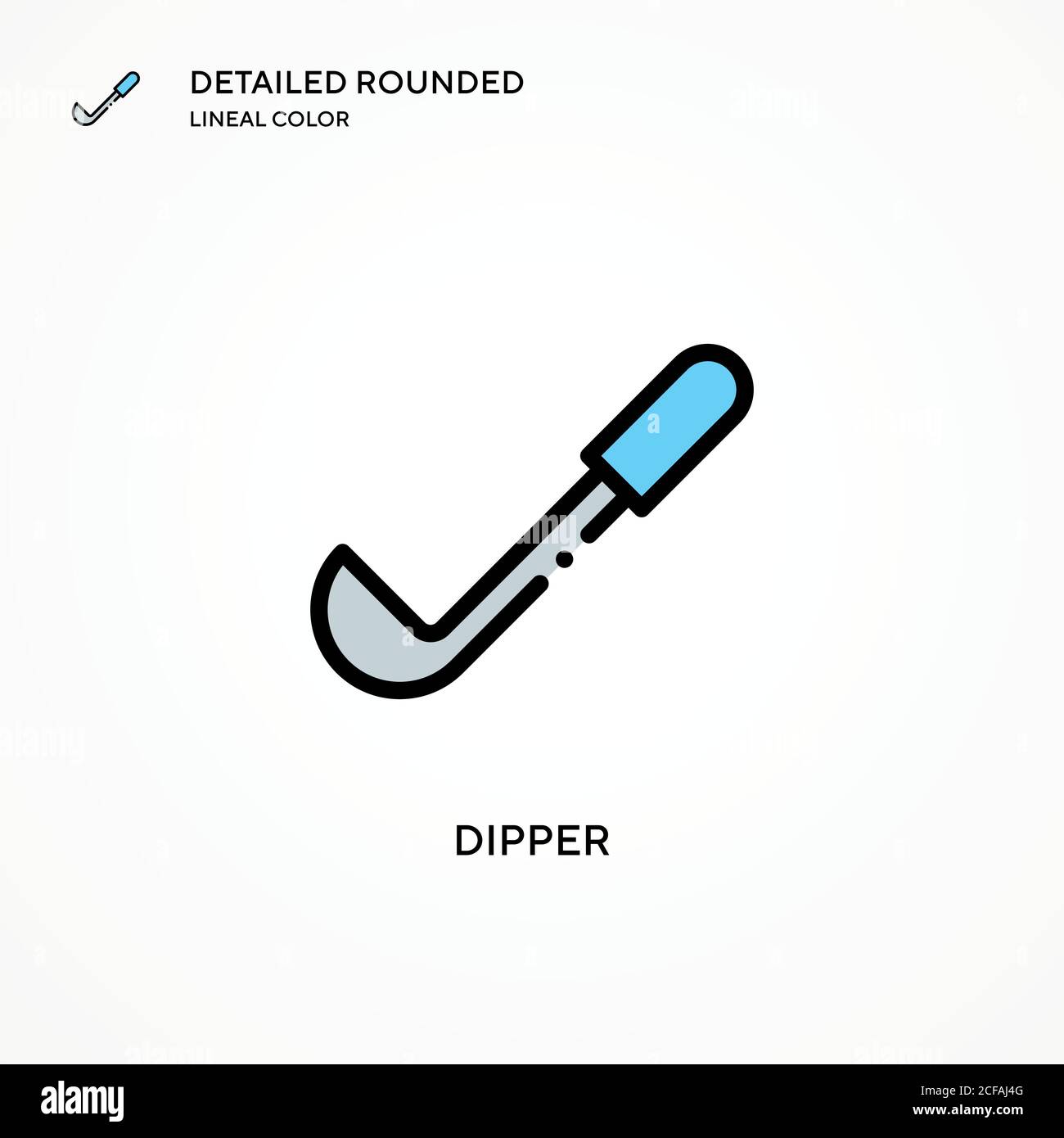 Dipper vector icon. Modern vector illustration concepts. Easy to edit ...