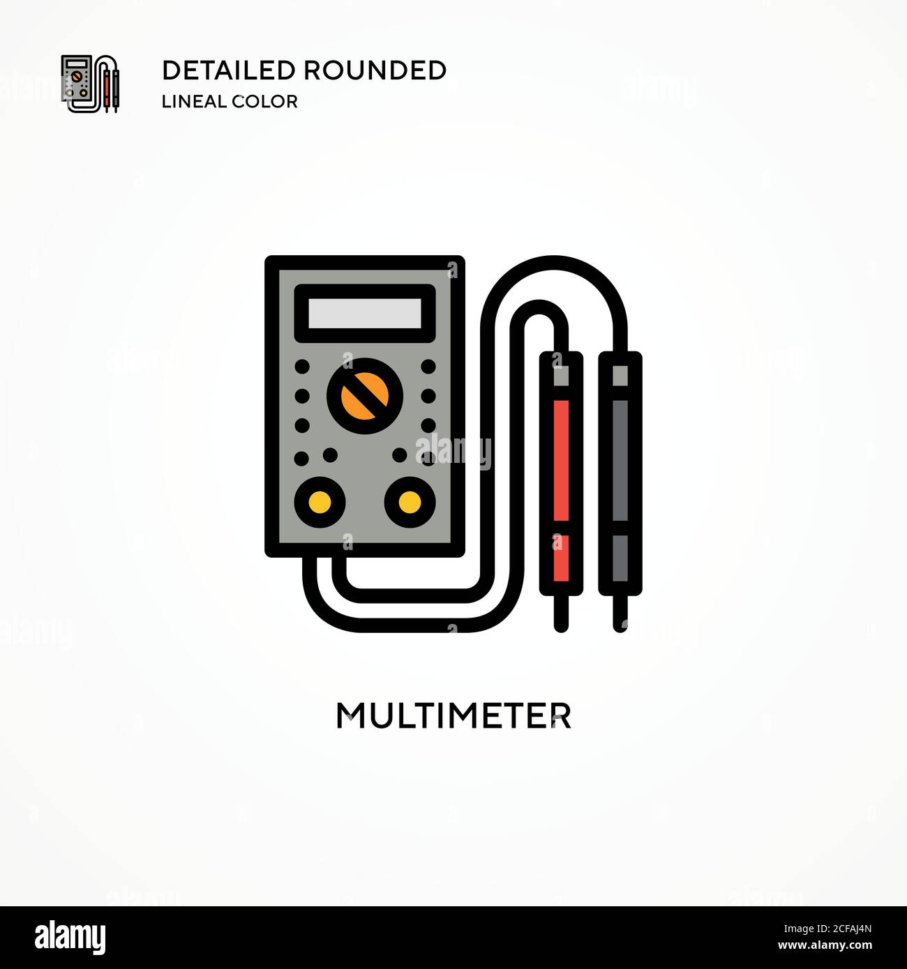 Multimeter vector icon. Modern vector illustration concepts. Easy to ...