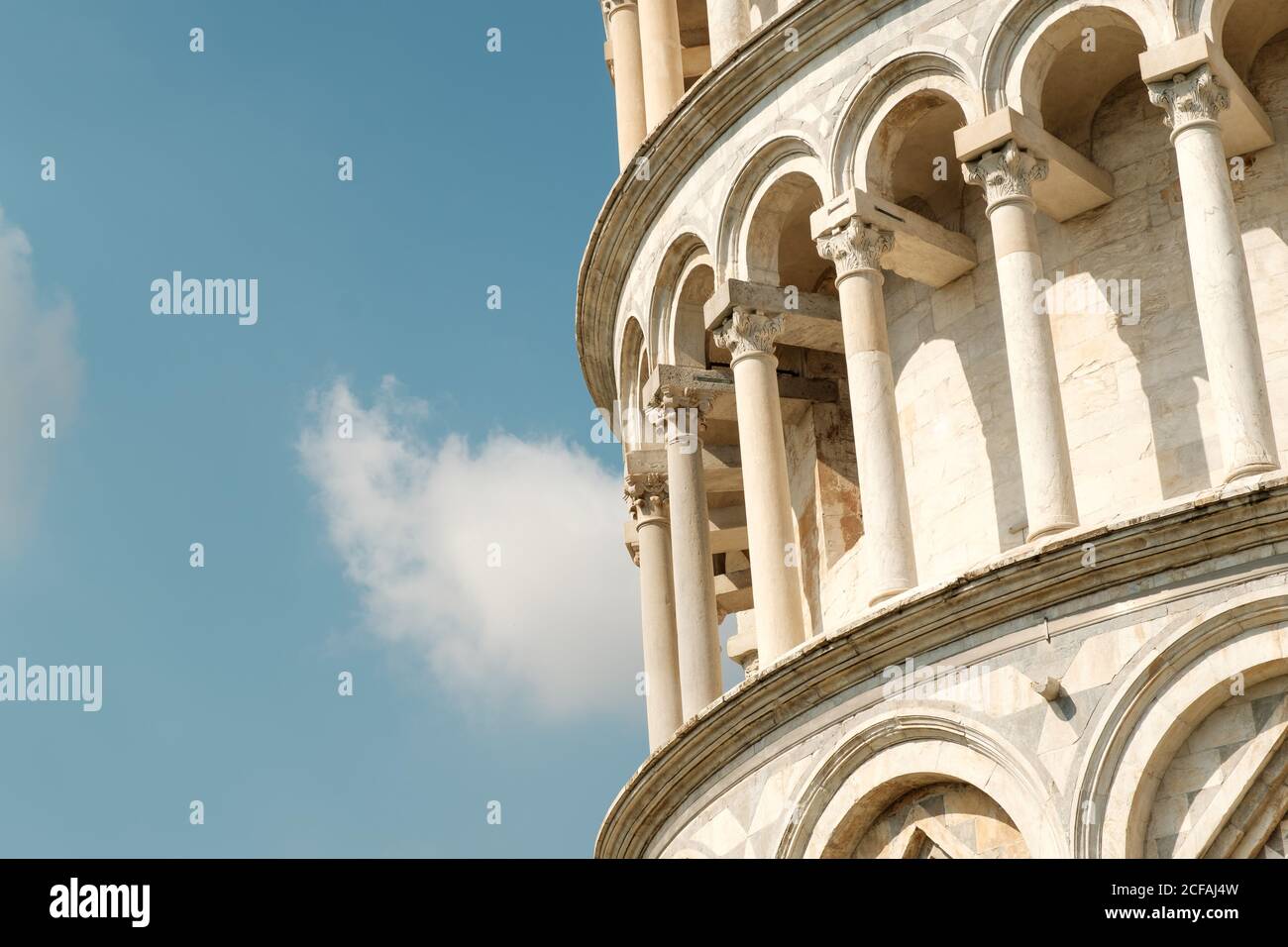 The leaning tower of Pisa, a symbol of Italy Stock Photo - Alamy