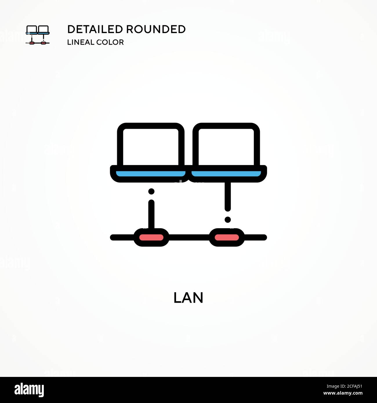 Lan vector icon. Modern vector illustration concepts. Easy to edit and ...