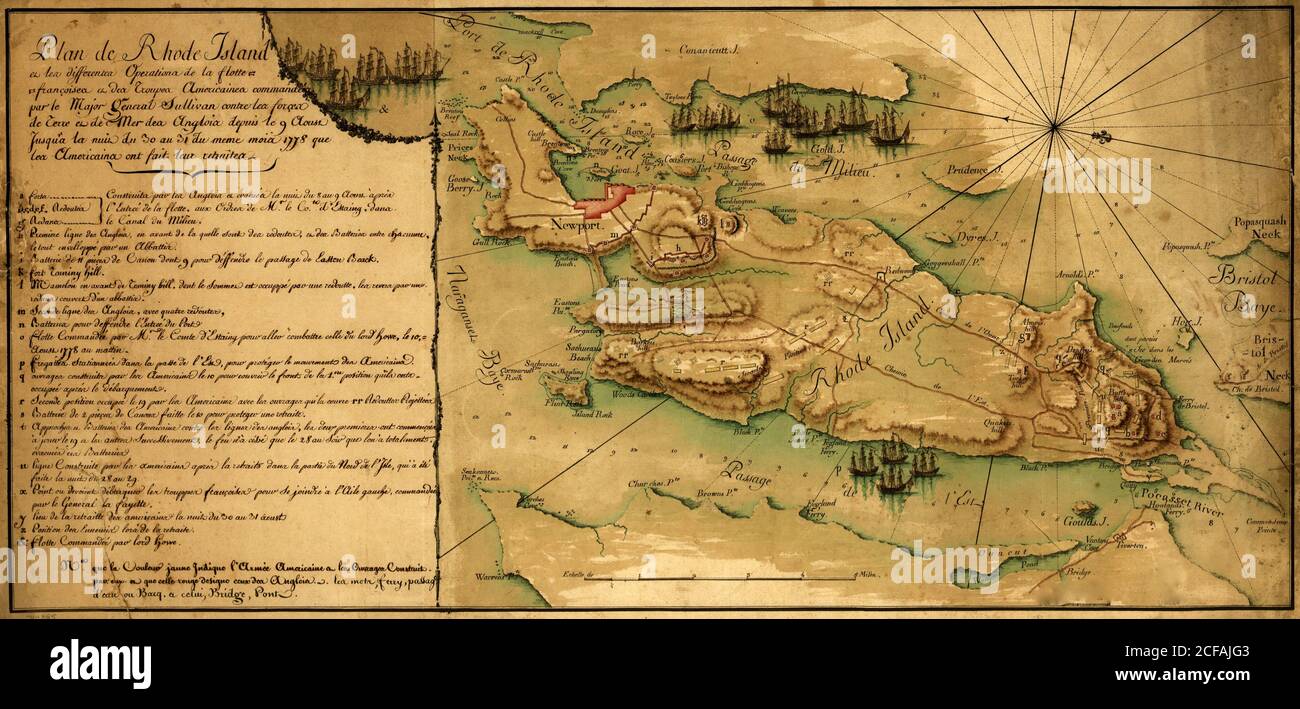 Battle of rhode island 1778 hi-res stock photography and images - Alamy