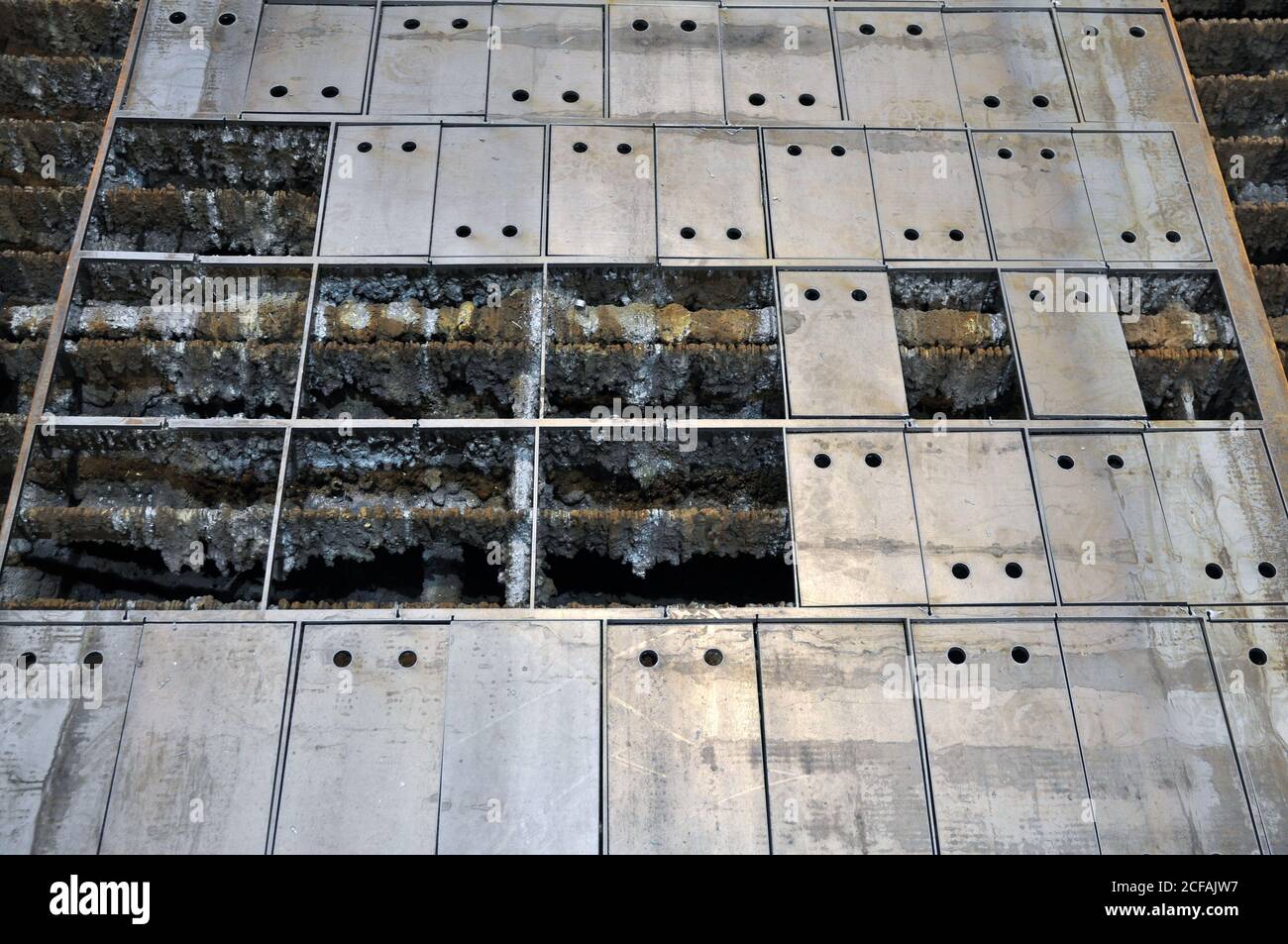 Plasma cutting at the factory. Cut sheet metal. Details Stock Photo - Alamy