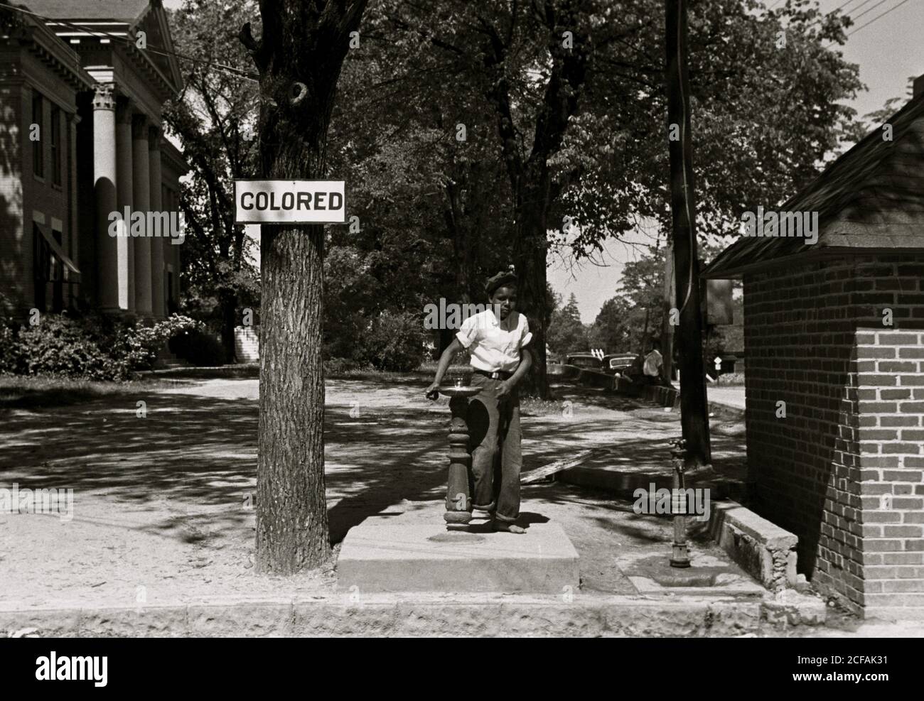 Drinking fountain on the county courthouse lawn, Halifax, North ...