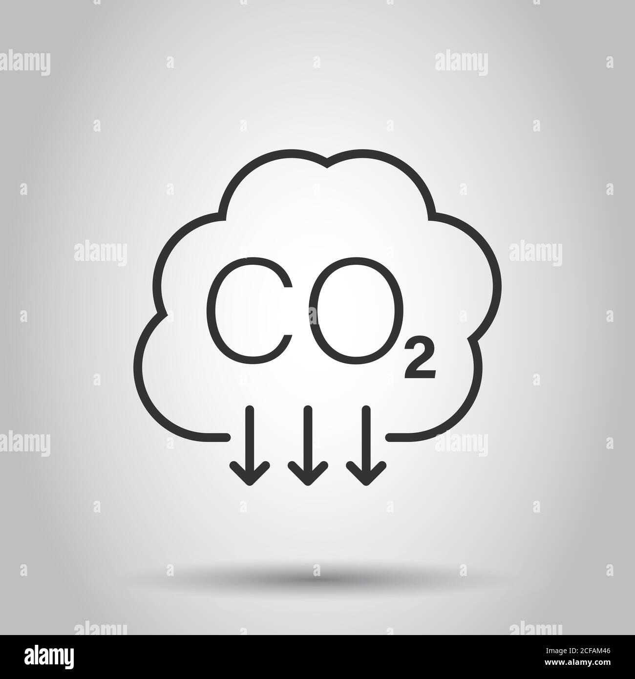 Co2 icon hi-res stock photography and images - Alamy
