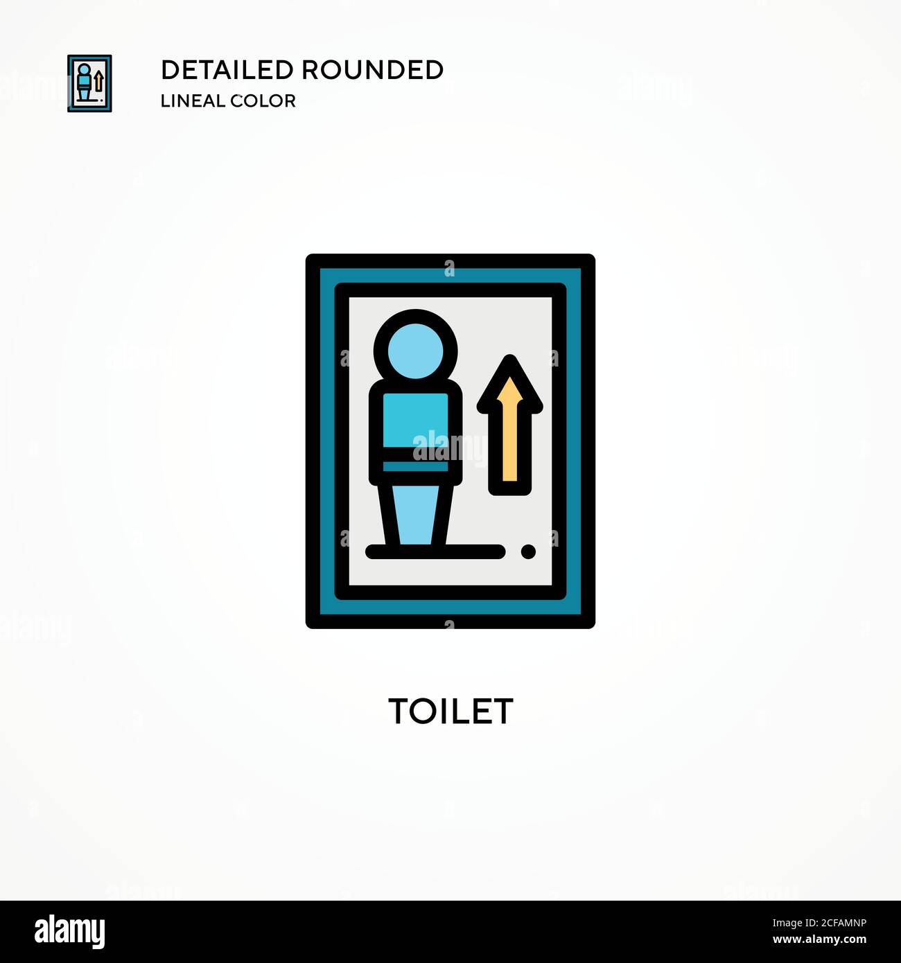Toilet vector icon. Modern vector illustration concepts. Easy to edit ...