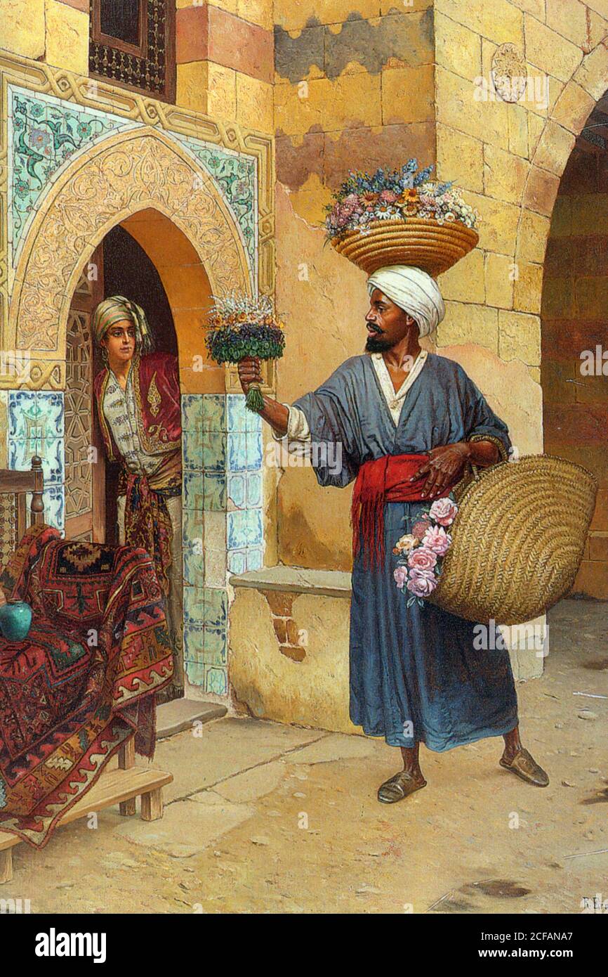 The Flower Merchant Stock Photo - Alamy