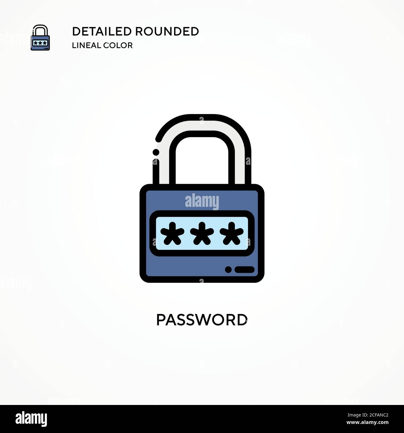 Password vector icon. Modern vector illustration concepts. Easy to edit ...