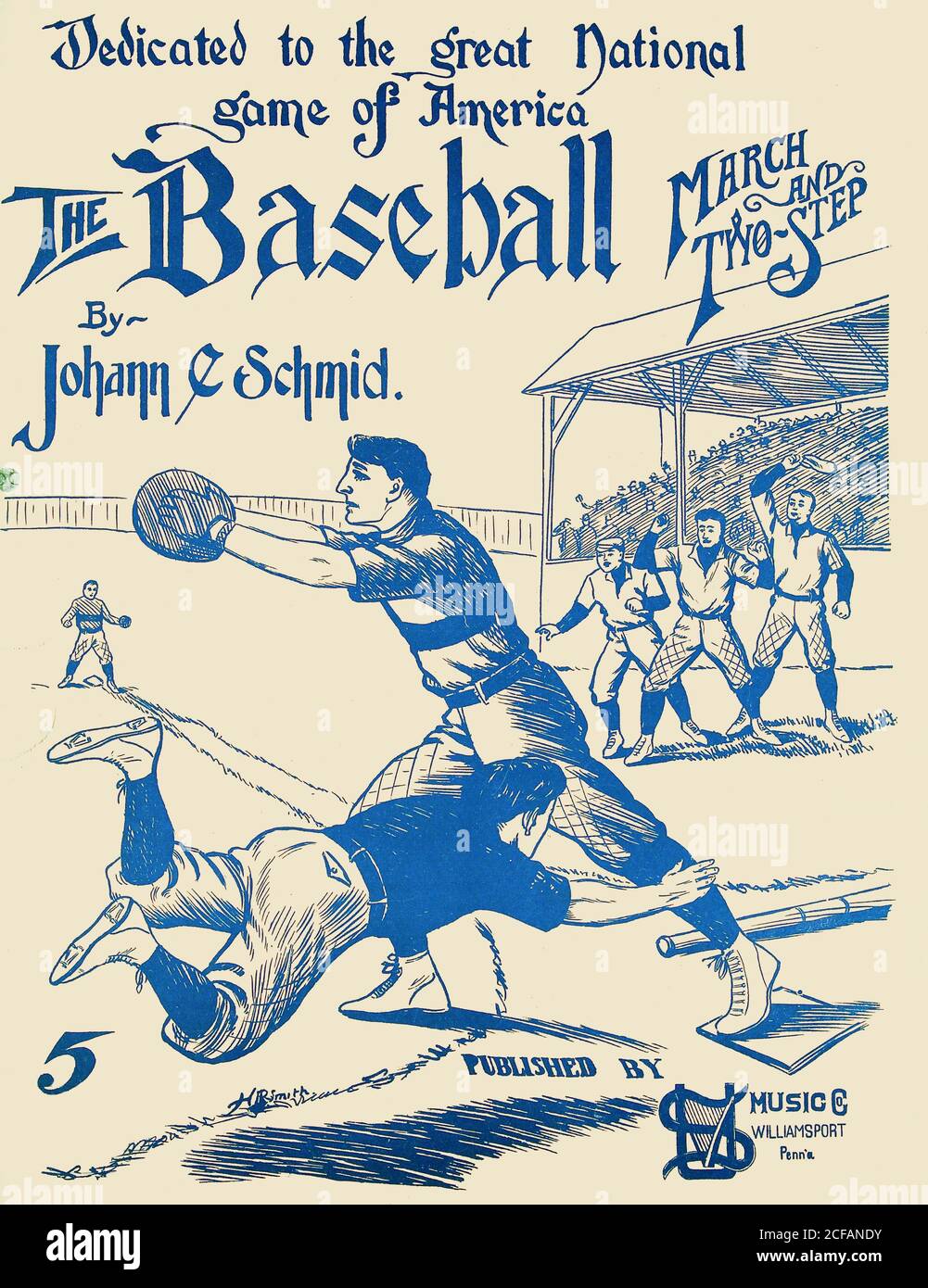 Baseball sheet music hi-res stock photography and images - Alamy